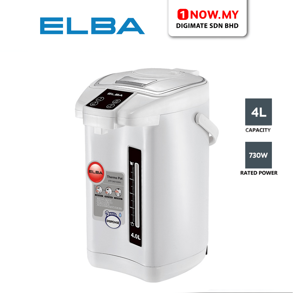 ELBA 4.0L Thermopot ETP-D4013(WH) | Dry-boiled Protection - 1NOWmy ...