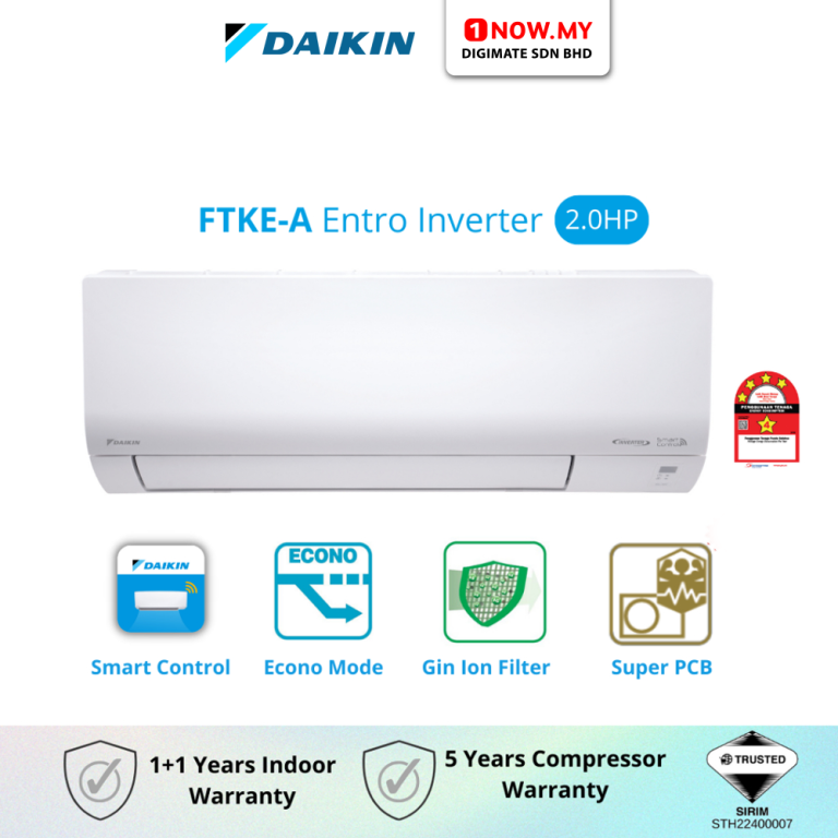 DAIKIN 2HP Inverter FTKE-A Wall Air Conditioner FTKE50A / RKE50A | 4 ...