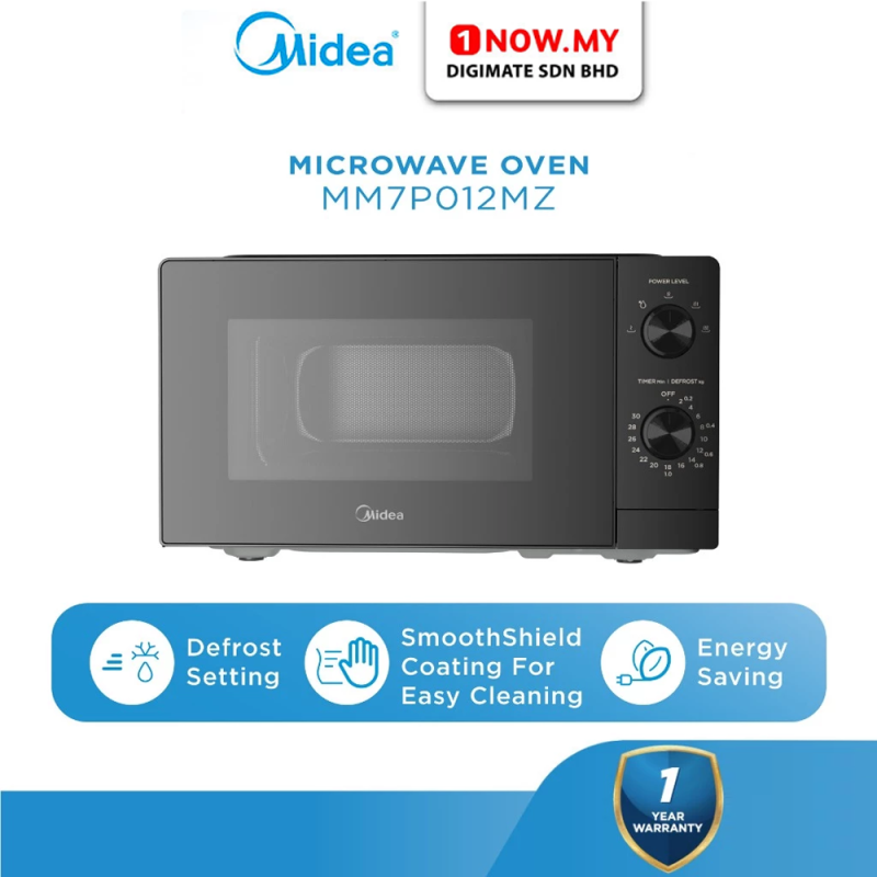 MIDEA 20L Inverter Microwave Oven (Knob Control) MM7P012MZ | 4 Star ...