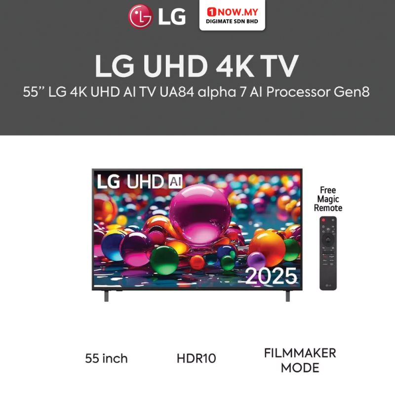 LG 55" UA84 4K UHD AI TV 55UA8450PSA | Smart HDR10 Pro - 1NOWmy ...