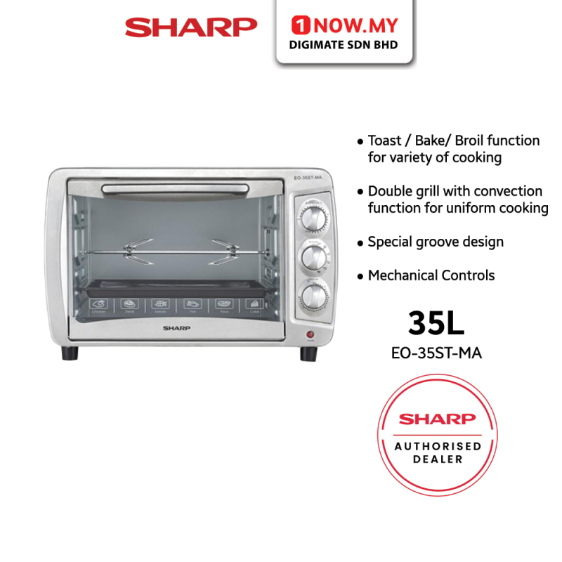 SHARP 35L Electric Oven EO-35ST-MA | Grill / Toast / Bake / Broil ...